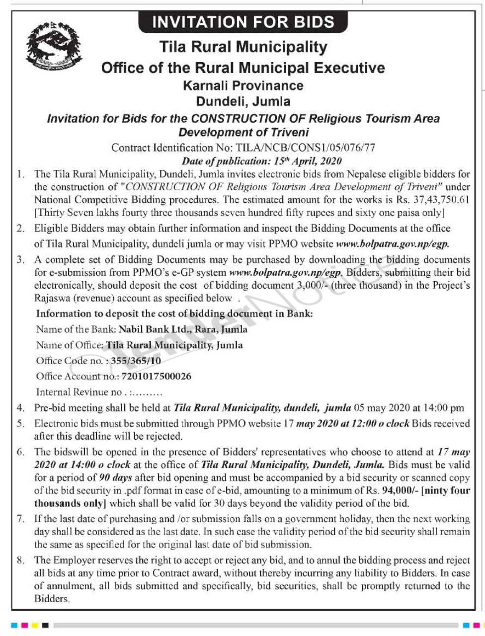 Tender Nepal | Nepal Tenders Notice, Tender News Nepal Tender Nepal | Nepal Tenders Notice, Tender News Nepal